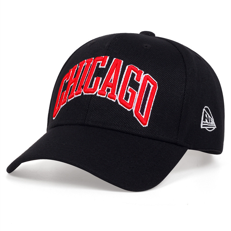 【Wildfolk Studio】cap hat Letter CHICAGO Baseball Cap Men Women Spring ...