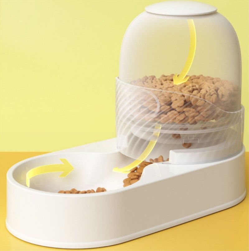 2L/3.5L Pet Dog Cat Automatic Feeders Large Capacity Drinking Waterer ...