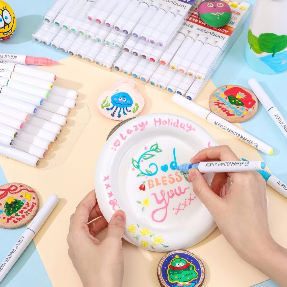 Languo Markers Set Can Be Stacking Color Intelligent Control Ink Color ...