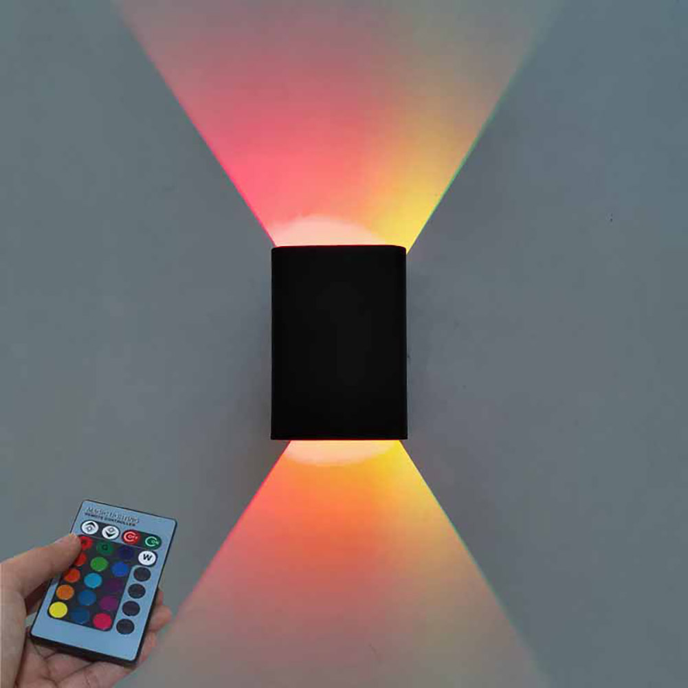 Square Led Wall Lights Aisle Corridor Dimmable Multicolor Up Down Lamp ...