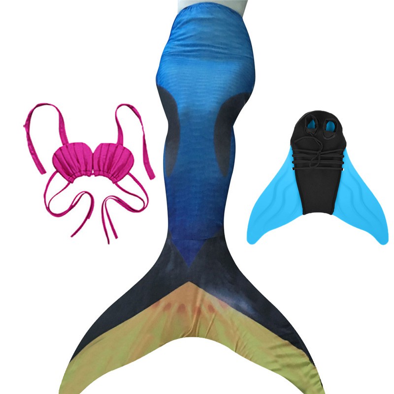 Finding Nemo Dory Swimming Mermaid Tails Fin Monofin Kid Adult Swimwear ...