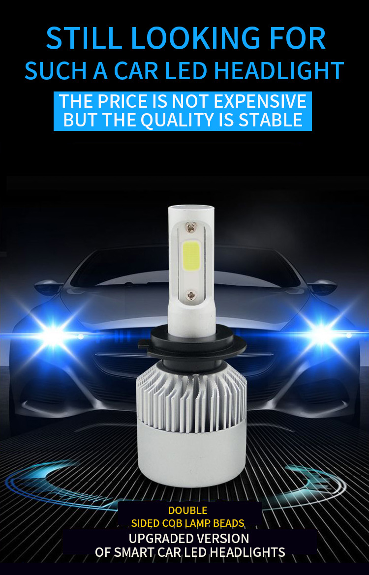 【Versatile】 2PCS Car Headlight Bulbs H7 H4 LED Lights H11 9004 Hb3 9005 ...