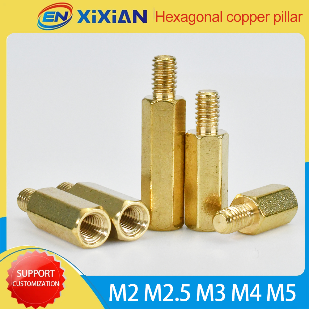 Hex Brass Spacer M2 M2.5 M3 M4 M5 Standoff Hexagon Stand Off ...