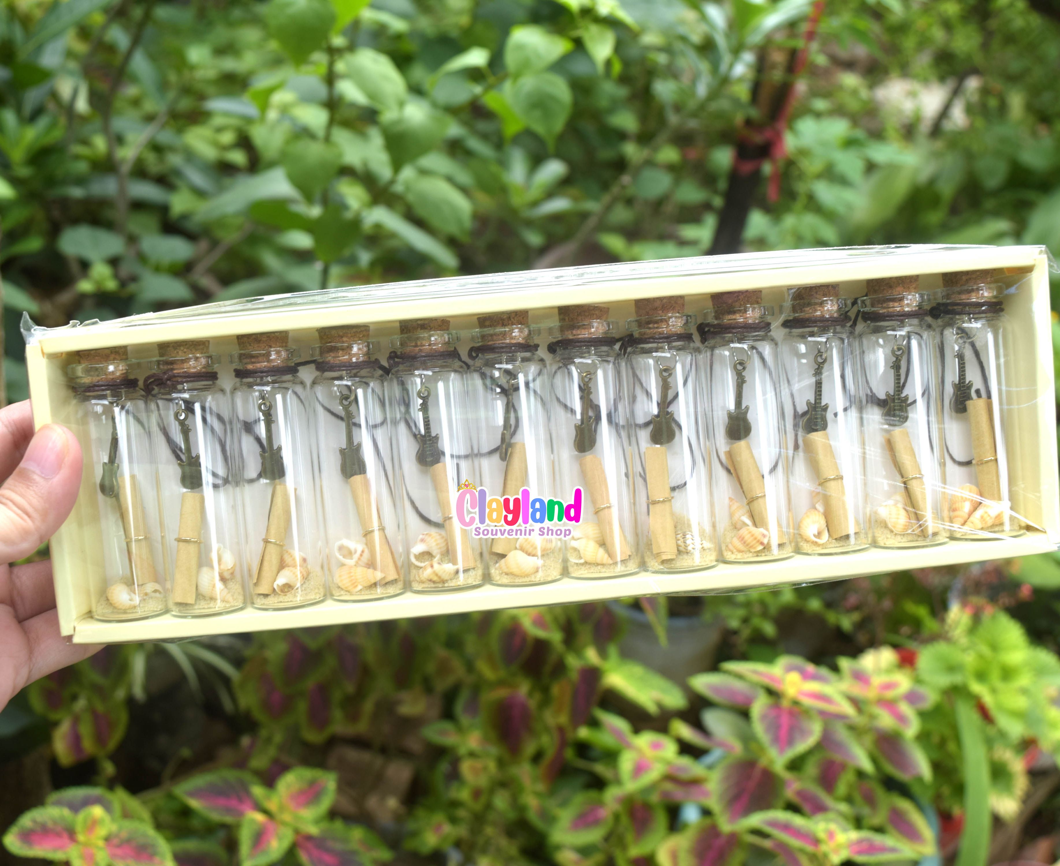 12pcs Guitar Message in a mini bottle Souvenir Musical Rustic Giveaways ...
