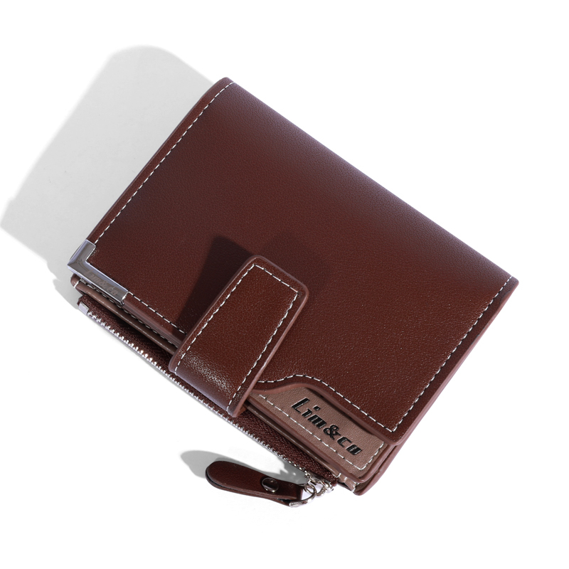 Mumu M110 Men's Quality Leather Card Holder Wallet Texture Coin Purses ...