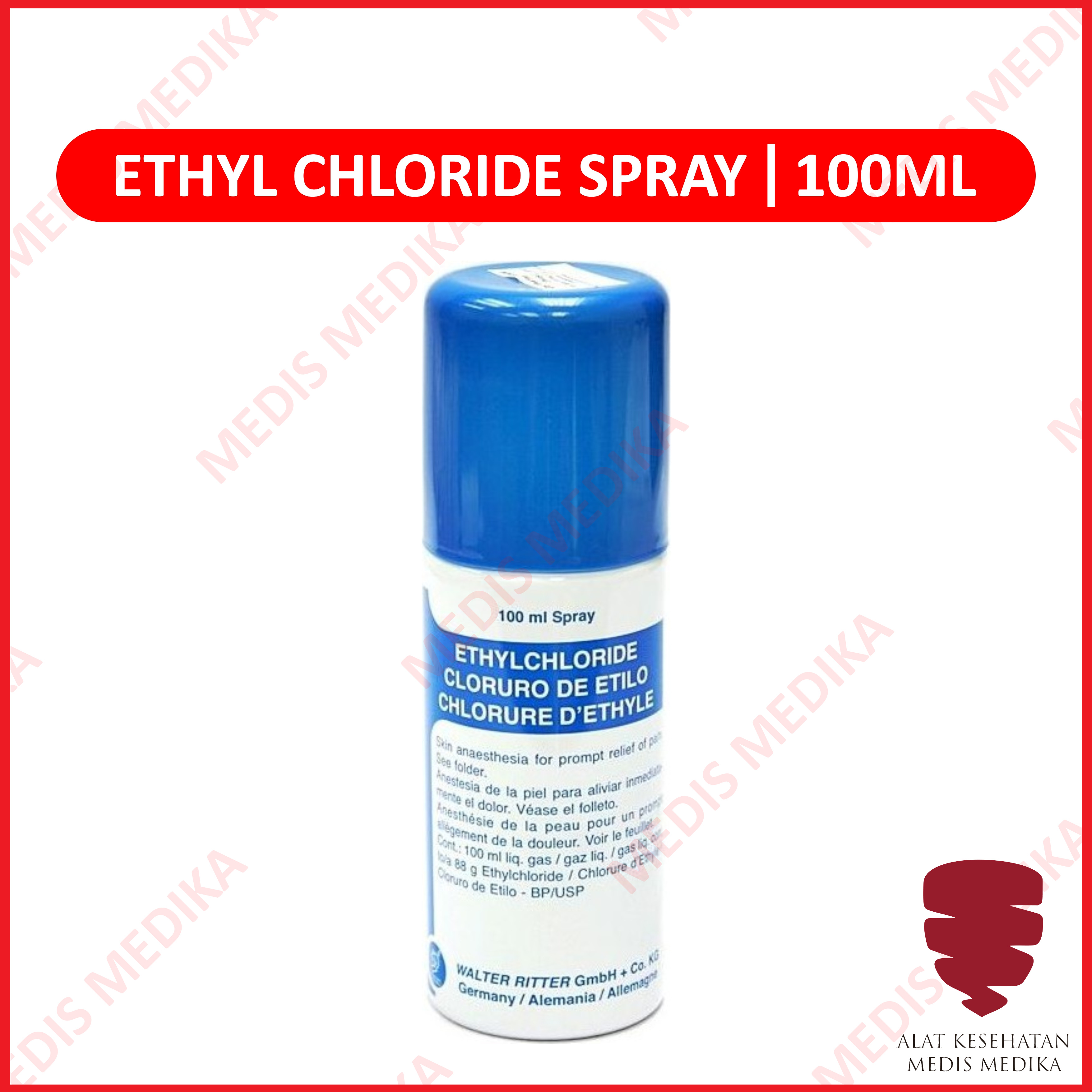 Ethyl Chloride Spray 100 ml Pereda Sakit Chlor Klor Etil Ethylchloride ...