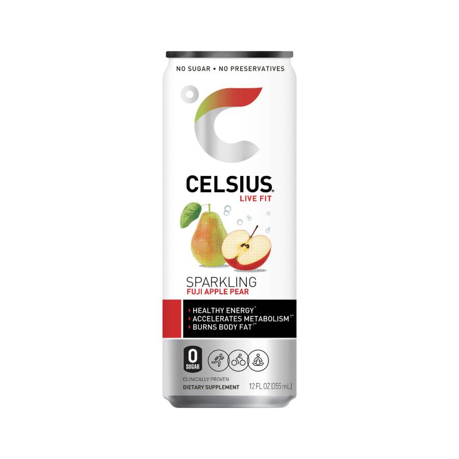 Celsius Sparkling Fuji Apple Pear Flavor Energy Drink (325mL) | Lazada PH