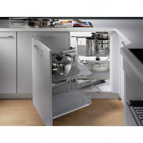 Magic Corner wire Basket / Magic Corner Pull out Basket SOFT CLOSING / Blind Corner Shelves ...