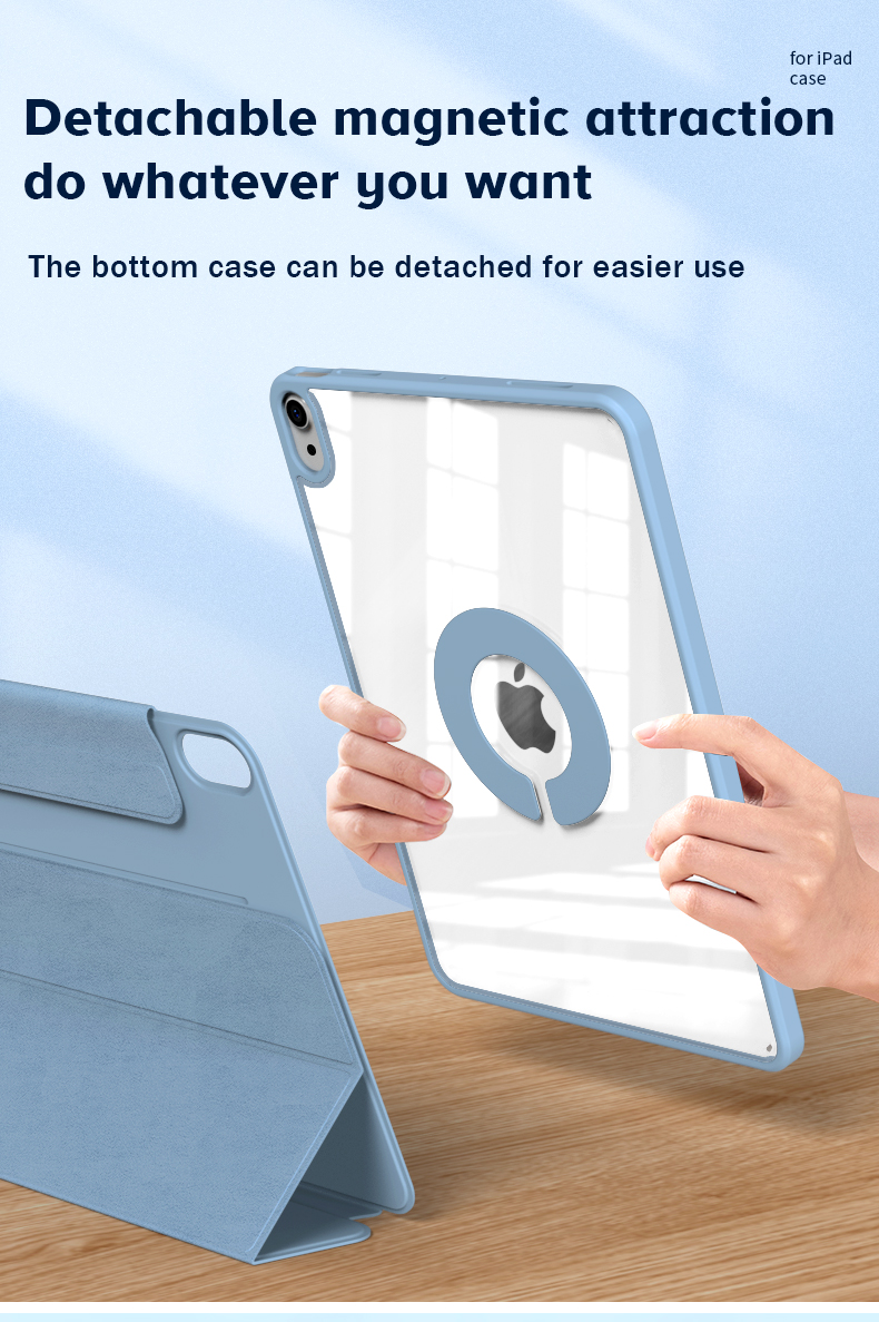 ZOYU vỏ iPad Ốp iPad Lai Rebound Ốp Chống Cong Acrylic Có Thể Tháo Rời Từ Tính 360 Cho iPad Air ...