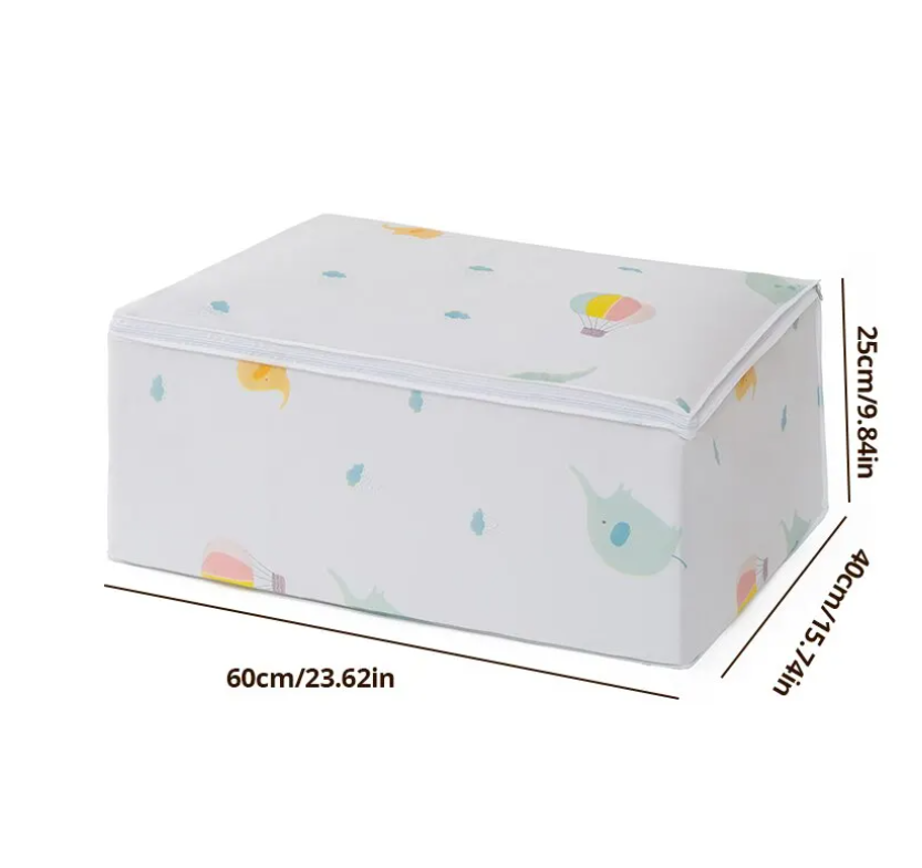 Peva Cloth Storage Bag With Zip, Large 60x40x25 Storage Bags Under Bed ...