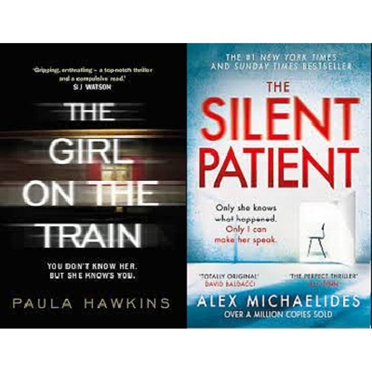 The Girl on the Train by Paula Hawkins / The Silent Patient by Alex ...