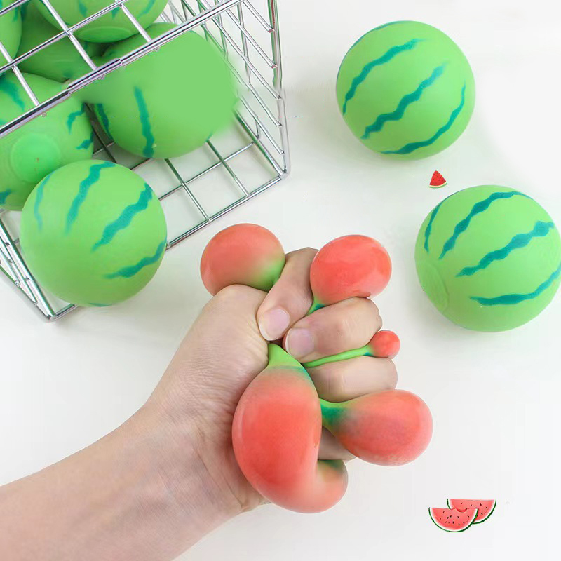 New Artificial Fruit Watermelon Squeeze Toys Slow Rebound Red ...