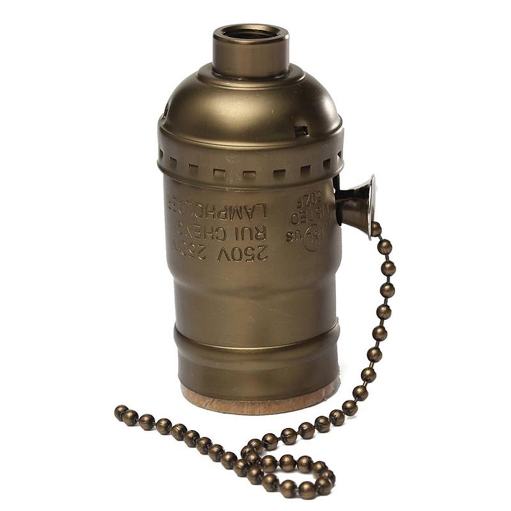 Retro Antique Base Lamp Holder Edison E26/E27 Screw Bulbs Accessories ...