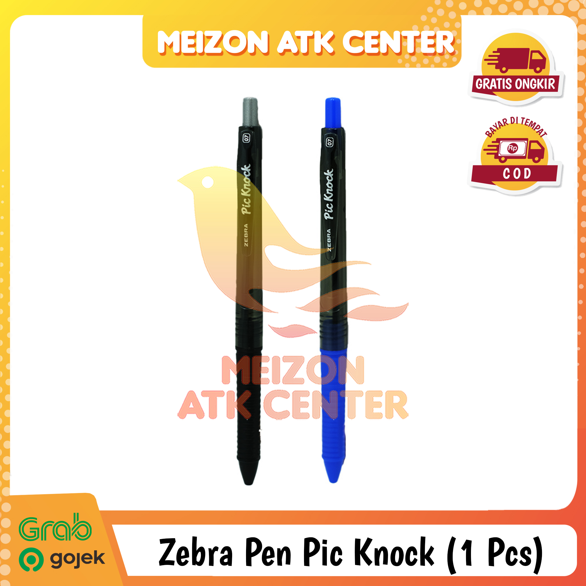 ZEBRA Pen Pic Knock Semi Gel 0.7mm Pulpen Pena Ballpoint [1 PCS ...