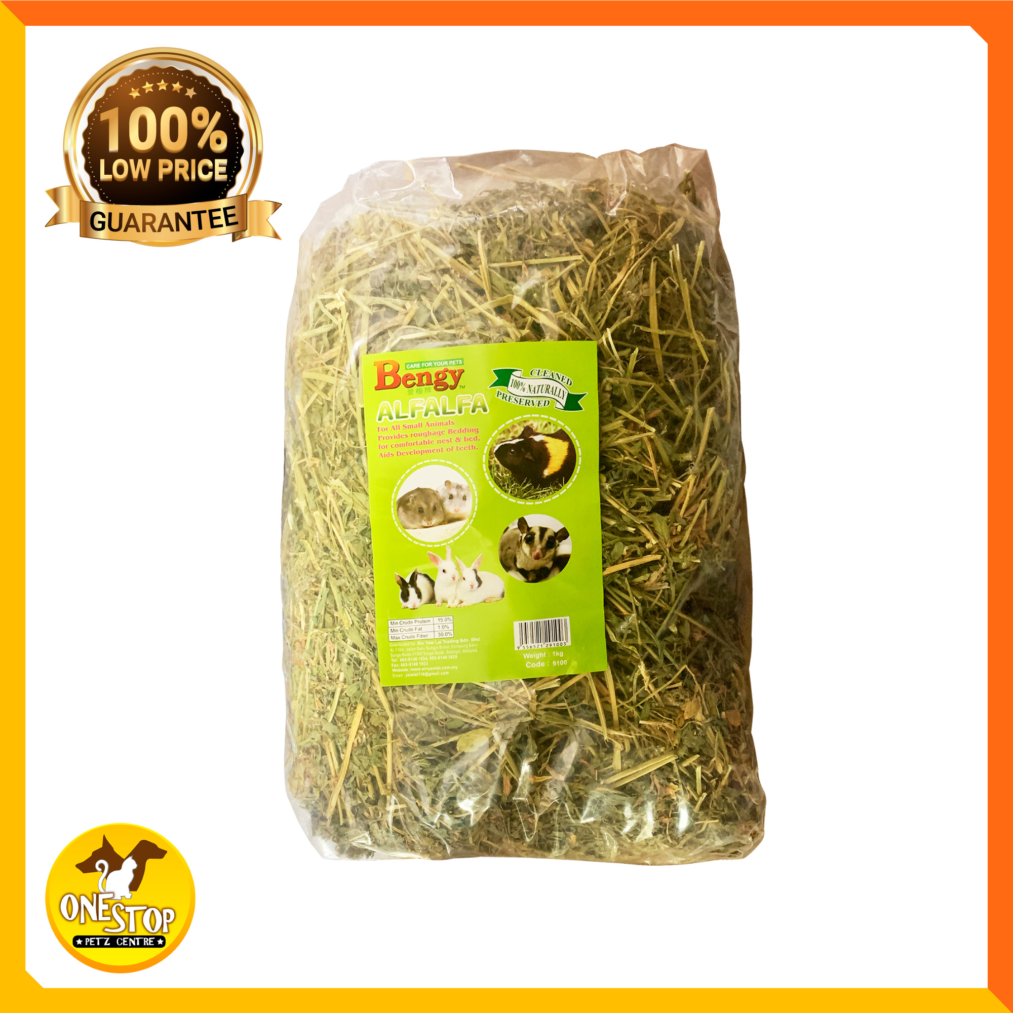 Bengy Rabbit Rodent Hay 500g / 1kg | Lazada