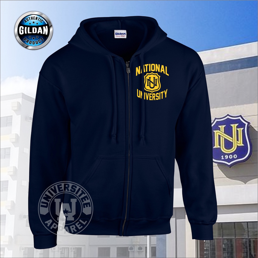 COD GILDAN BRAND NU Bulldogs Varsity Jacket National University Hoodie ...