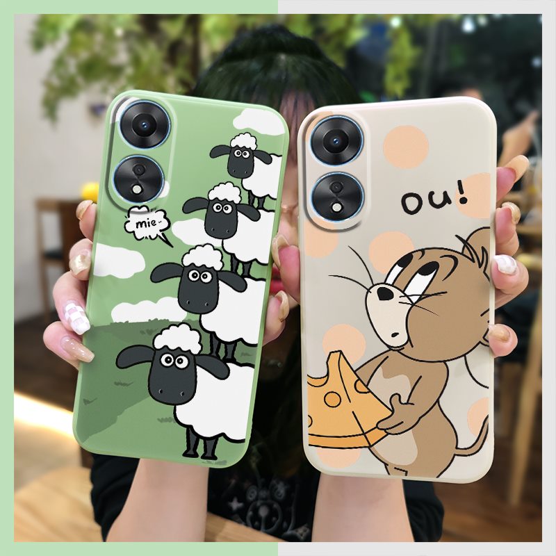 Silicone Simplicity Phone Case For OPPO A58 5G/A58X/A78 5G/A1X 5G Anti ...