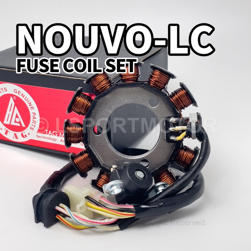 YAMAHA NOUVO-LC FUSE COIL SET STARTER ASSY MAGNET COIL FIELD COIL ...