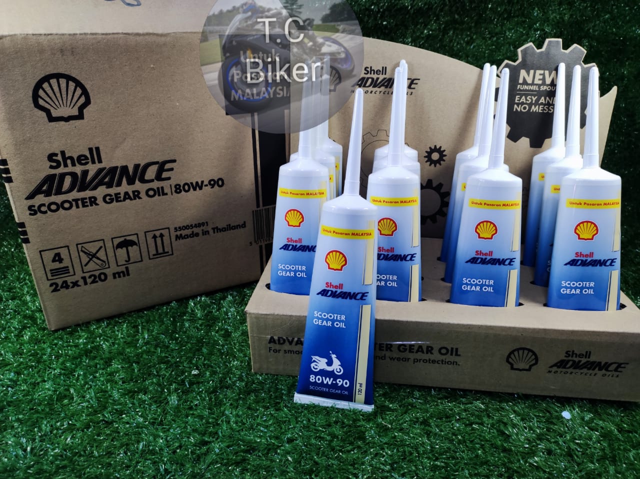 100% ORIGINAL SHELL ADVANCE 4T AX3 20W40 ENGINE OIL MINYAK HITAM | Lazada