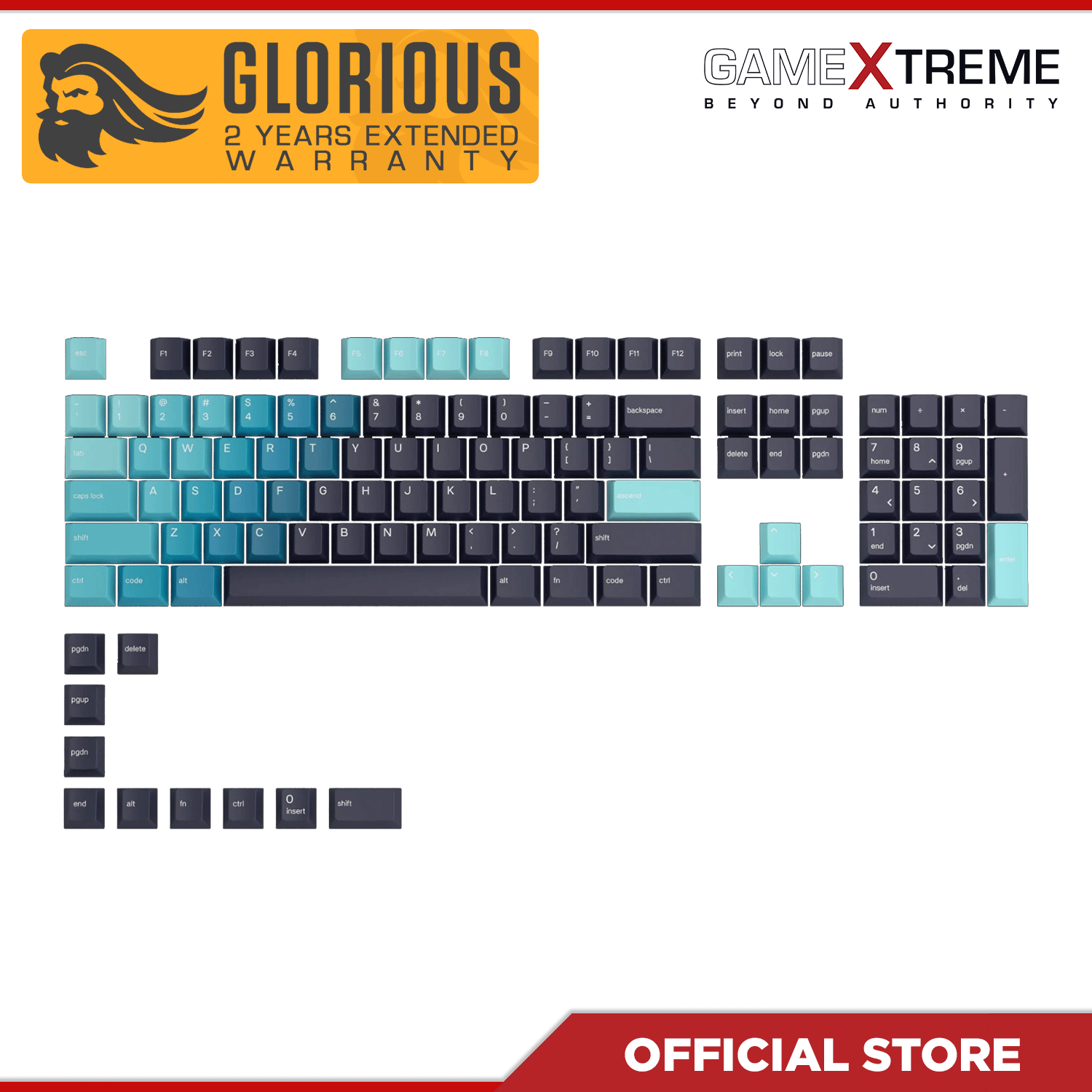 Glorious Premium PBT Keycaps Celestial Ice | Lazada PH