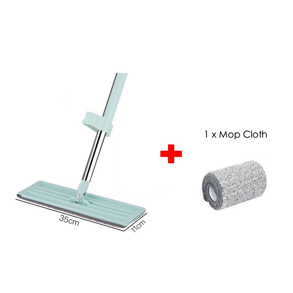 Penyapu Mop Lantai Microfiber Retractable Mop Broom Self Wring Wringing ...