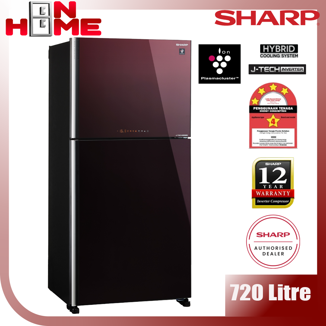Sharp 610/670/720L Mega Freezer 2 Doors Refrigerator Peti Sejuk | Lazada