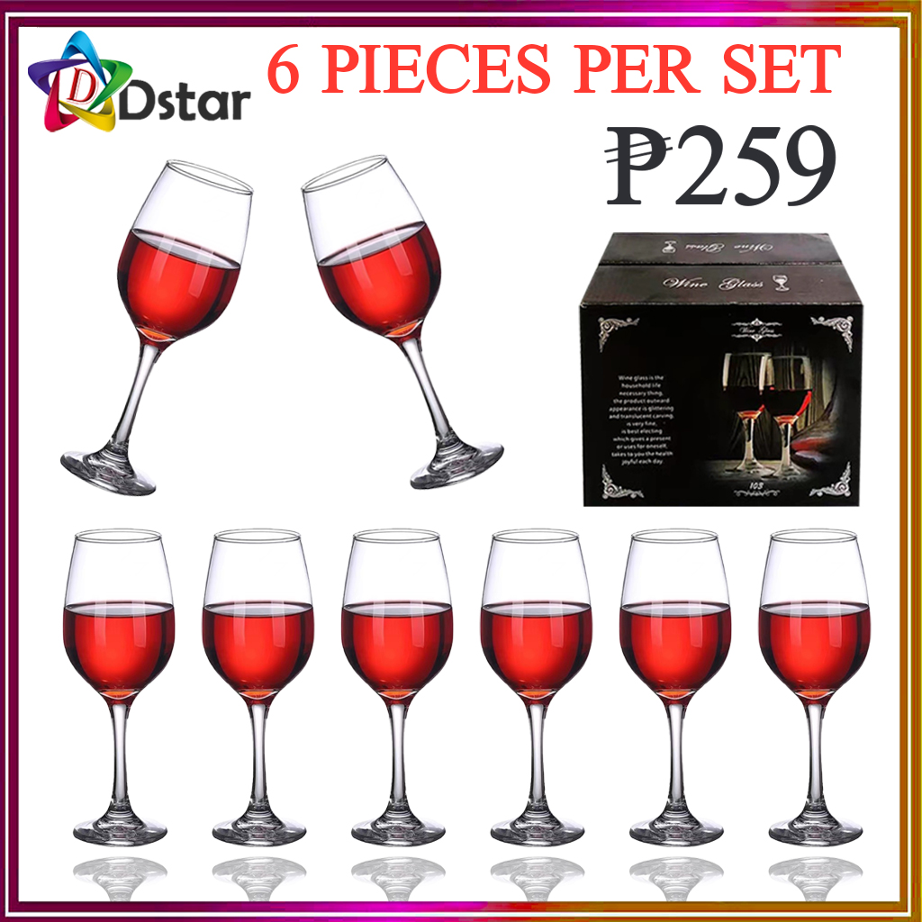 High Quality GC195 Red Wine Glass 6 pieces per Set 170ml | Lazada PH