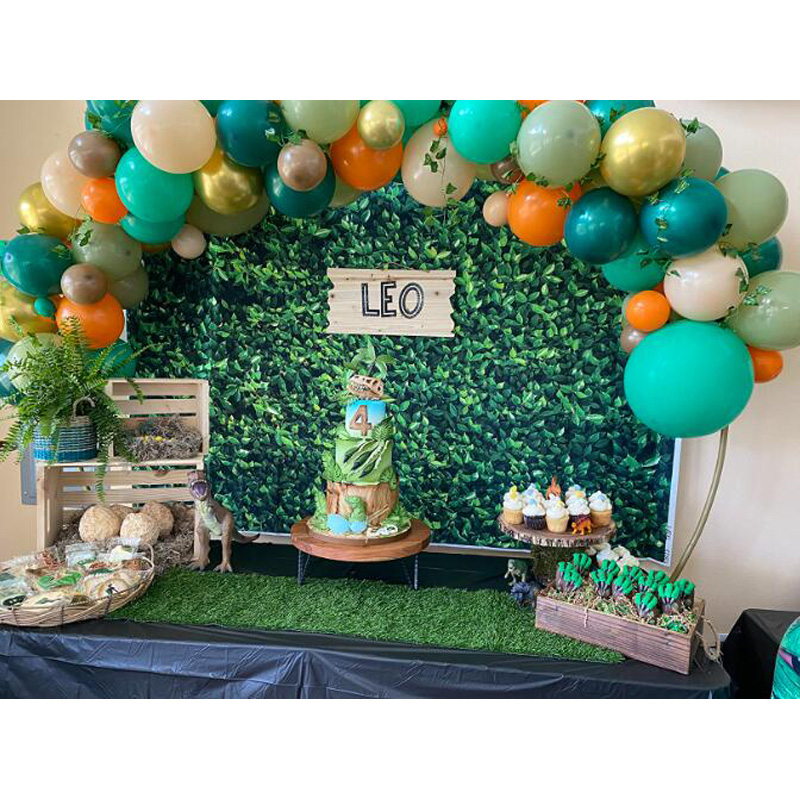 Green Leaves Backdrop Natural Lawn Party Photography Backdrop Birthday ...