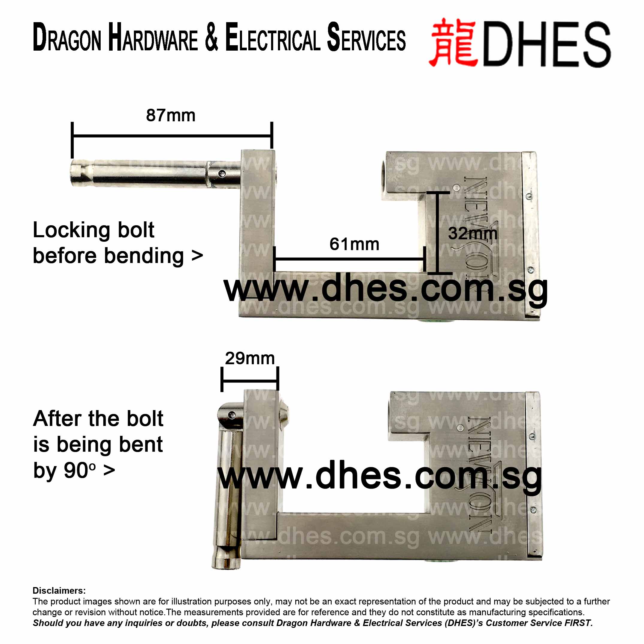 Newton Invents Gate Lock Gatelock High Security Hardened Steel Casing ...