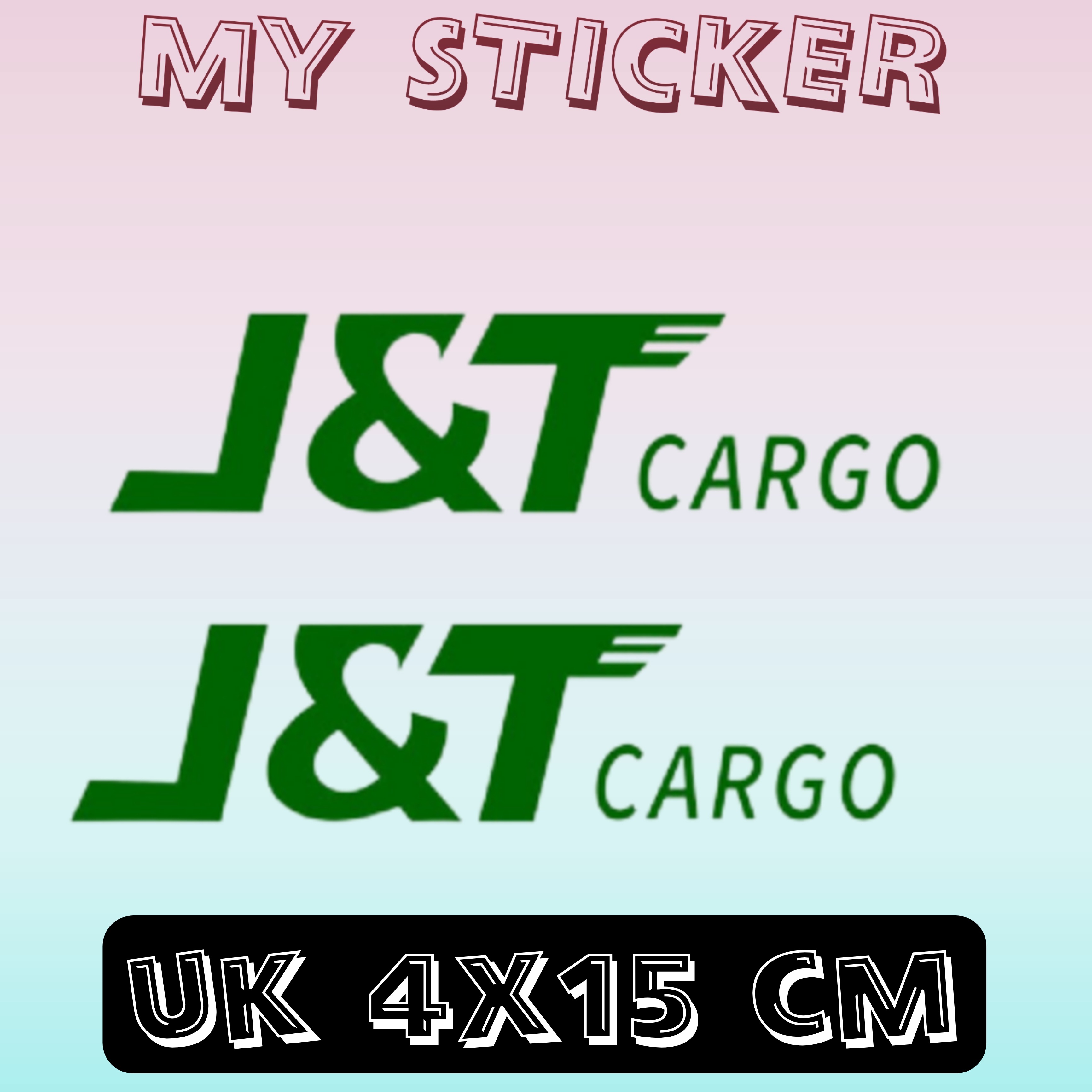 CUTTING STICKER EKSPEDISI JNT CARGO , STIKER VARIASI LAPTOP MOTOR MOBIL ...