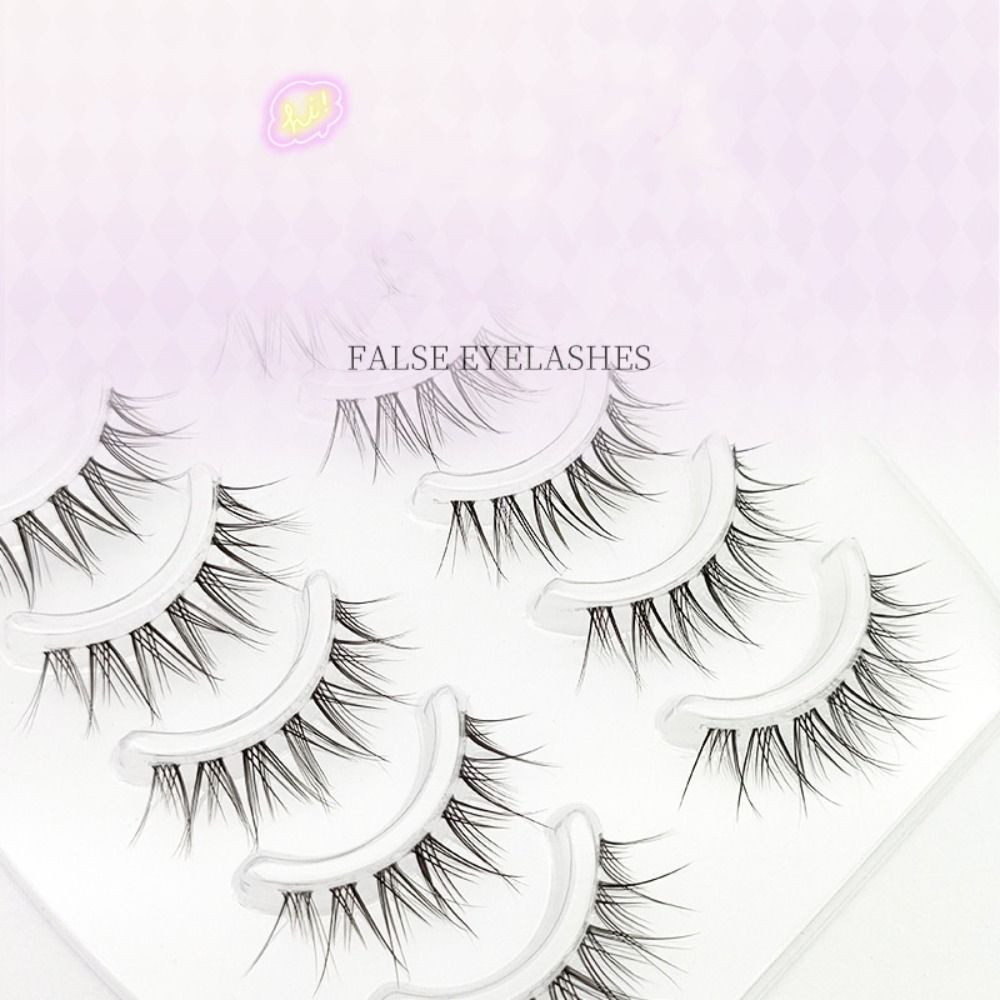 Makeup Tool Natural Look Full Strip Lashes Curled DIY Eye Lashes Long ...