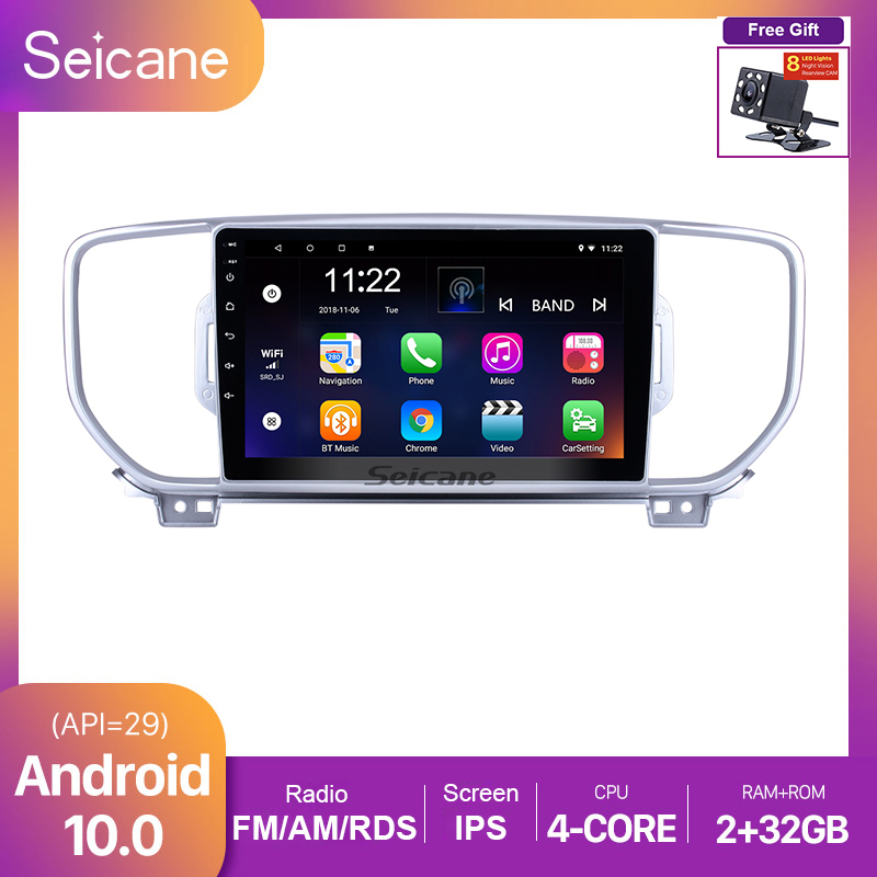 Seicane-วิทยุAndroid 10.0หน้าจอสัมผัสIPS 9นิ้วระบบนำทางGPSสำหรับ 2016 ...