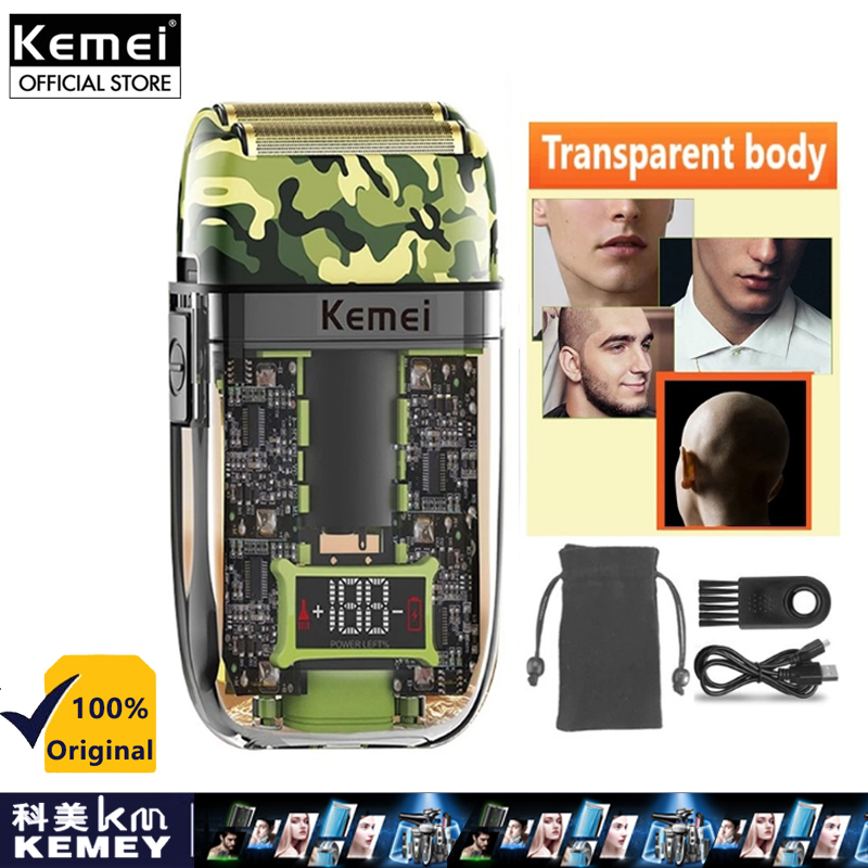 Kemei KM-TX7 Barber Hair Cleaning Electric Shaver Beard Stubble Razor ...