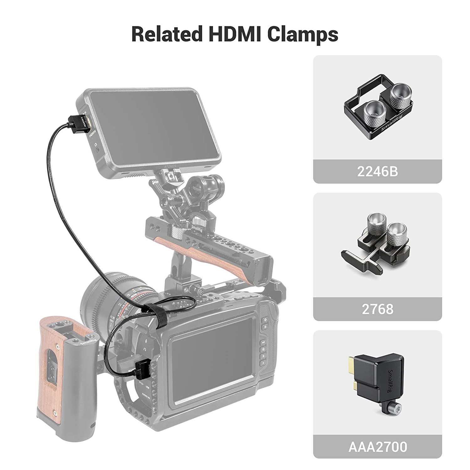 SmallRig Ultra Slim 4K 60HZ 2.0 Cable 33/55cm for DSLR/ Monitor ...