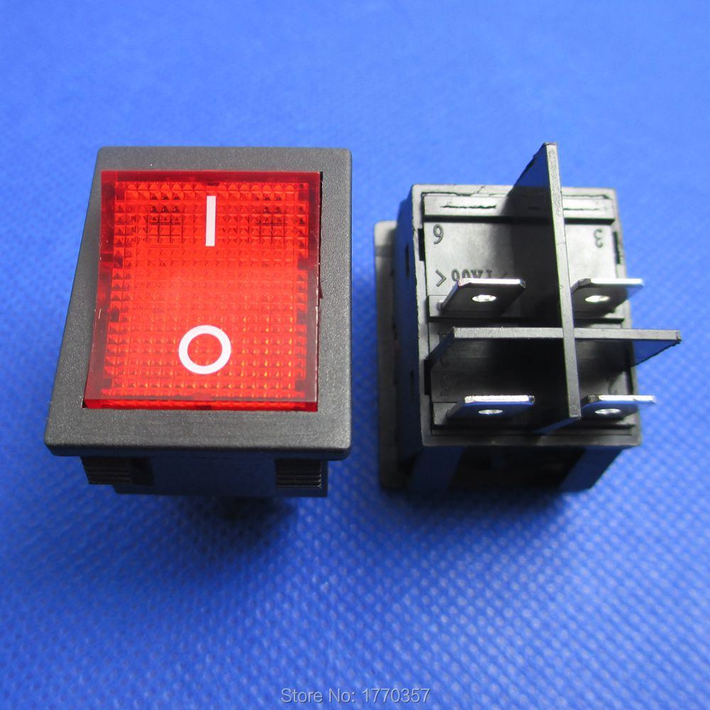【TrendGlobe】1pcs waterproof rocker Switch 4 pin 30A 250V high power big ...