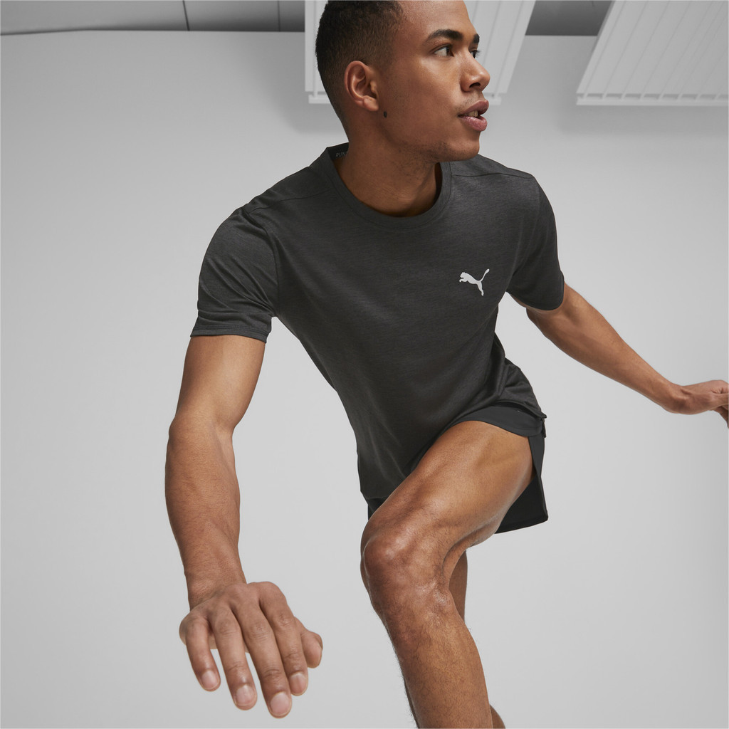 PUMA RUNNING - RUN FAVOURITE Heather Running Tee Men Black - 52315101 ...