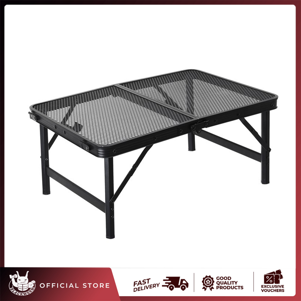 BLACKWORM Outdoor Folding Table Portable Camping Picnic Barbecue Table ...