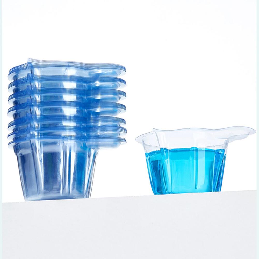 50pcs Paint Medicine Pills Resin Transparent Plastic Liquid Container ...