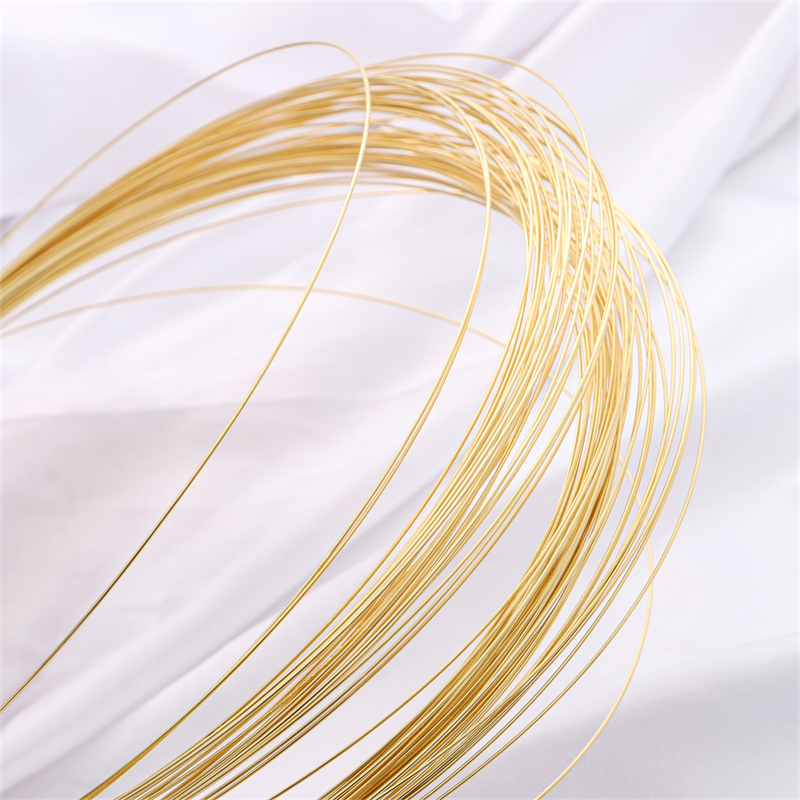 Wire diameter 0.4/0.5/0.6/0.7mm electroplating 14K gold cladding ...