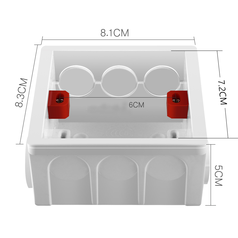 Adjustable Switch socket Box,Mount Back Plasterboad 50mm Depth Wall ...