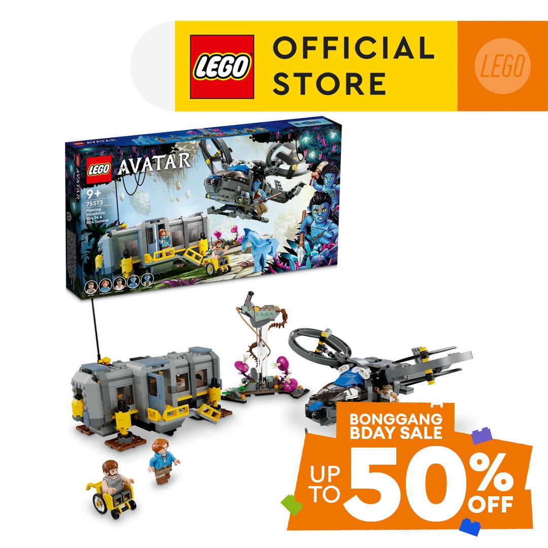LEGO Avatar 75573 Floating Mountains: Site 26 & RDA Samson (887 Pieces ...