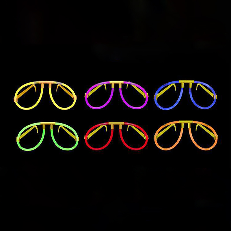 DIY Luminous Eye Glasses Fluorescent Wear Glow Stick Neon Party Gift ...