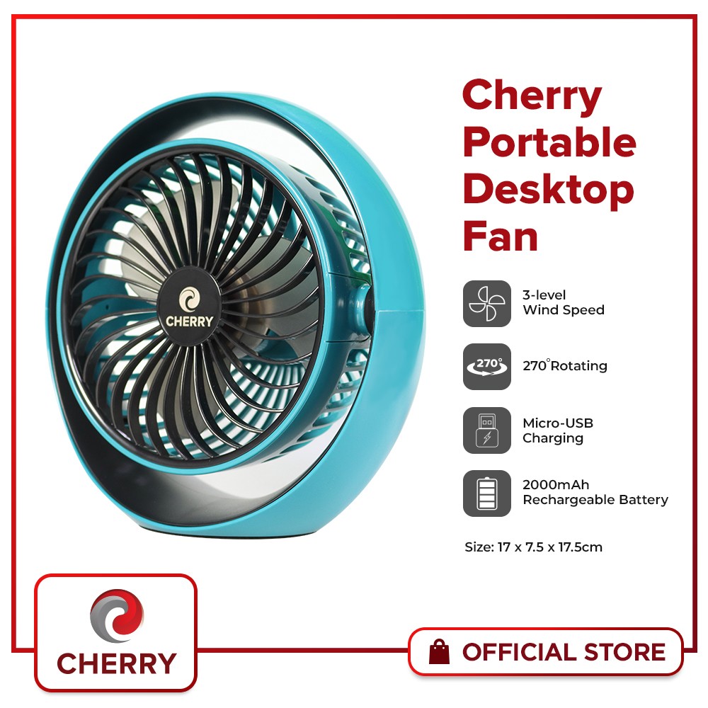 Cherry Portable Desktop Fan | Lazada PH