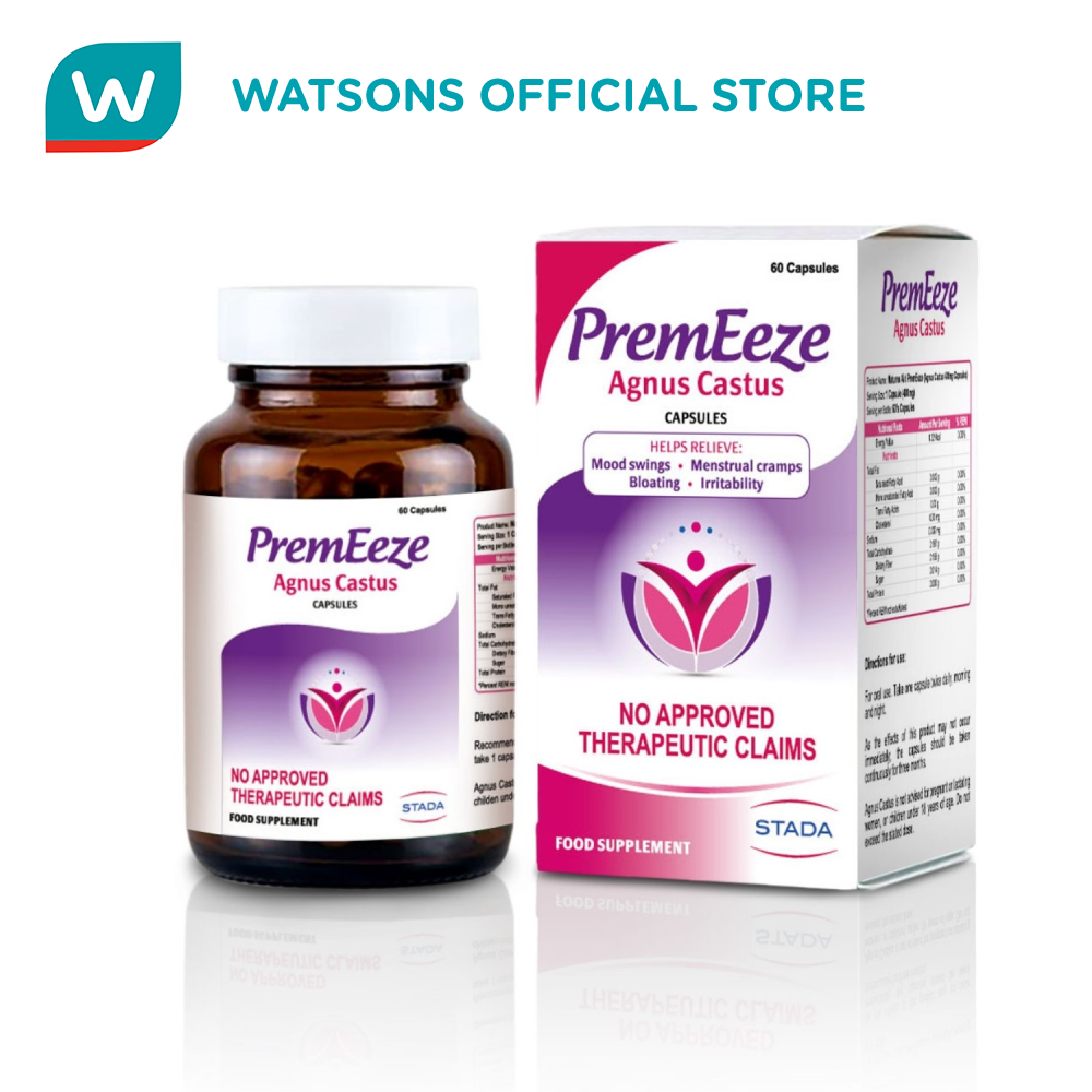 PREMEEZE Agnus Castus Food Supplement 60 Capsules | Lazada PH
