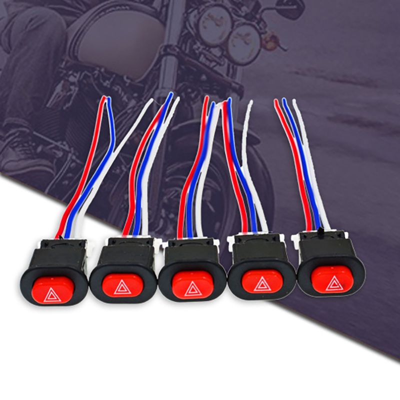 Motorcycle Double Flash Switch Hazard Light Switch Button Flash Warning ...