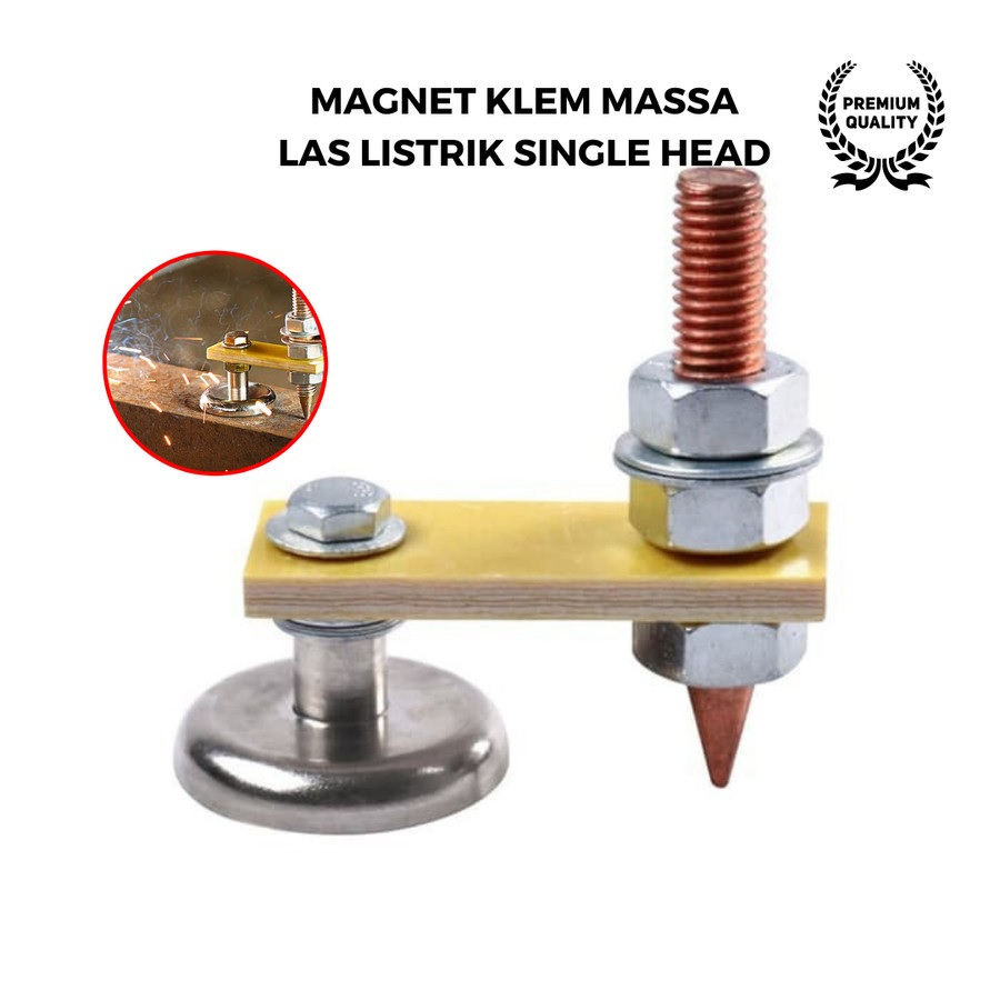 Klem Tang Las Magnet Single utk Kabel Massa Mesin Travo Las Listrik | Lazada Indonesia