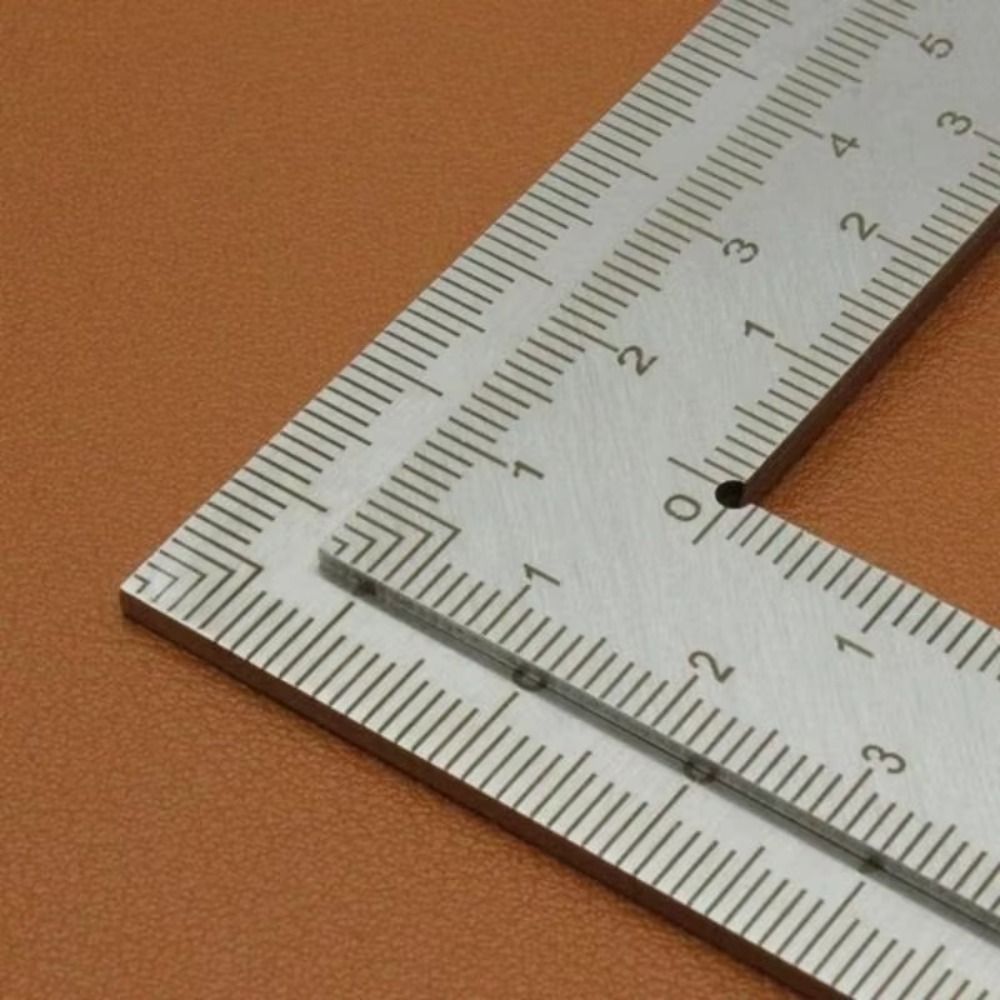 Office Accessories Stainless Steel L Square Ruler Double-Sided ...