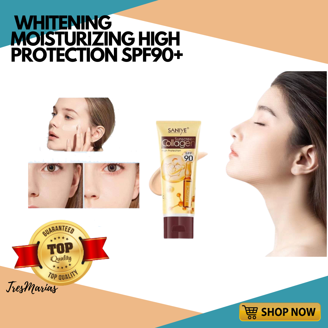 SANIYE Sunscreen SPF90+ PA+++ Sunblock Face Cream Whitening&High Sun ...