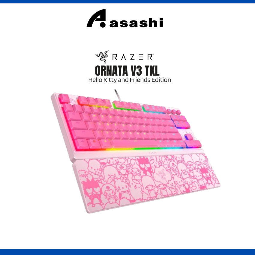 [ PRE-ORDER ] RAZER ORNATA V3 TKL Wired Gaming Keyboard - HELLO KITTY ...