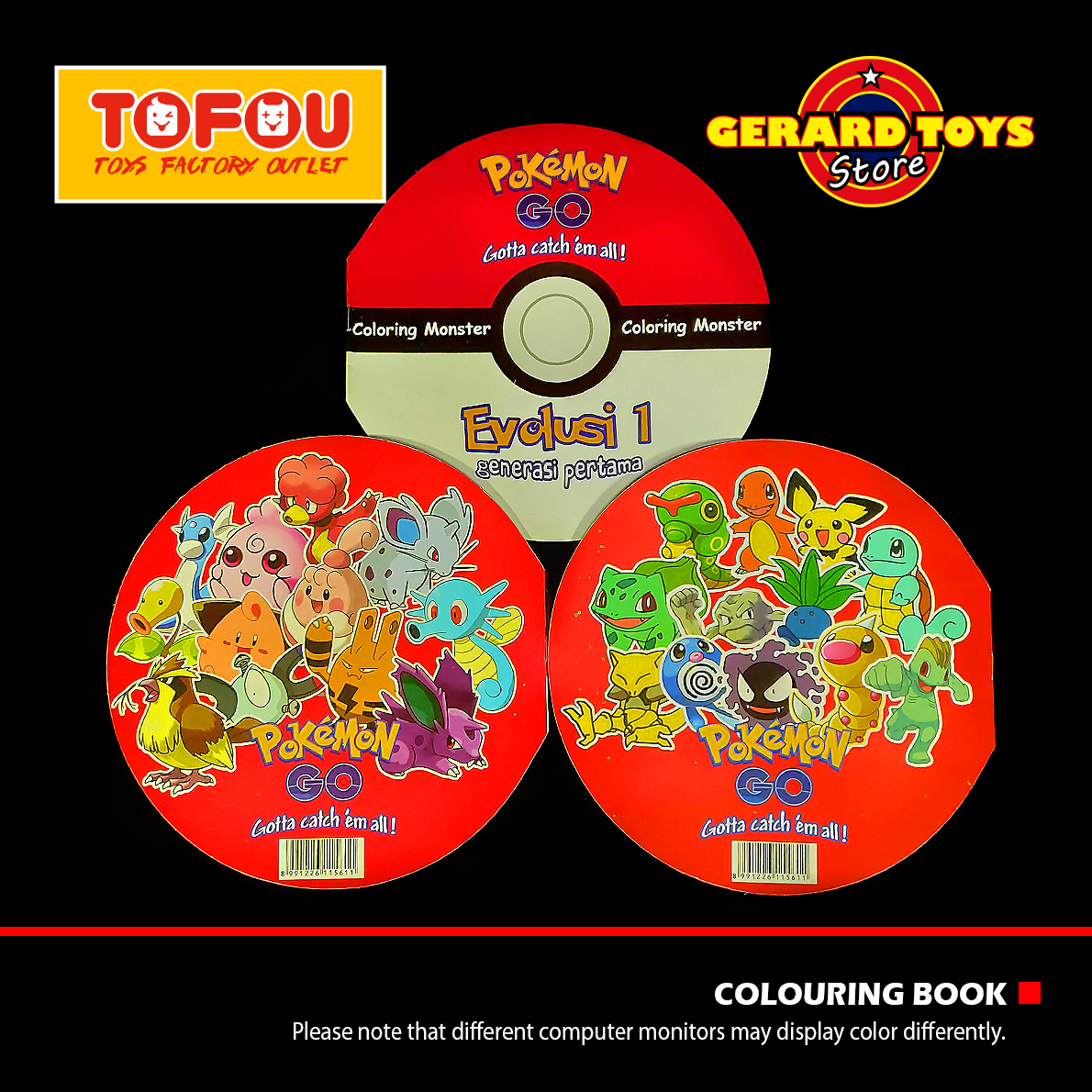 Mewarnai Buku Colouring Book Pokemon Generasi 1 MURAH BANGET | Lazada ...